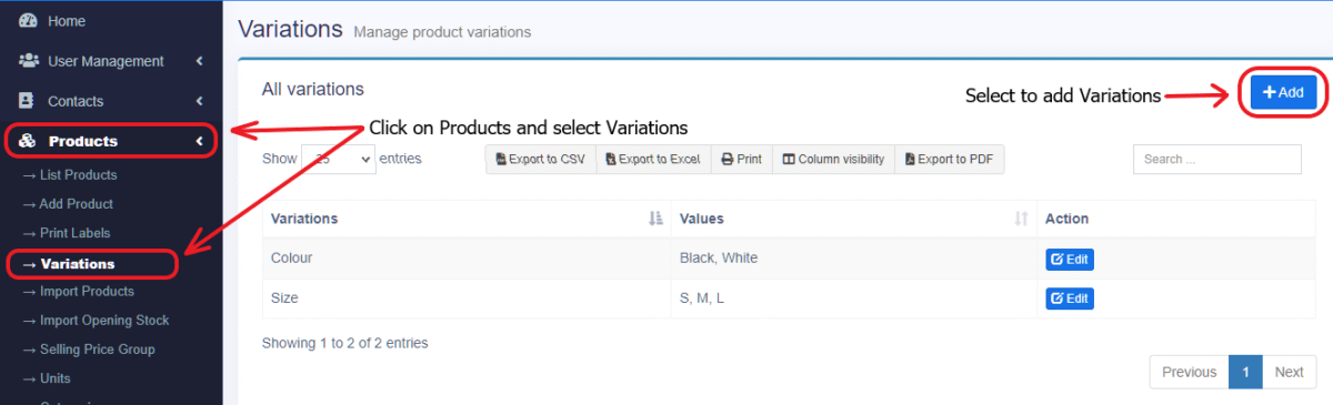 How to Add Variations? - Bizwity