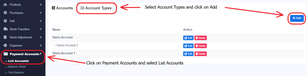 Enabling & using a Payment account or bank account - Bizwity